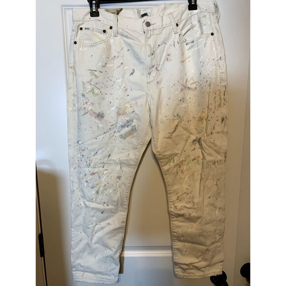 Ralph Lauren | Pants & Jumpsuits | Nwt Polo Ralph Lauren Womens Avery Boyfriend Pastel Splatter ...